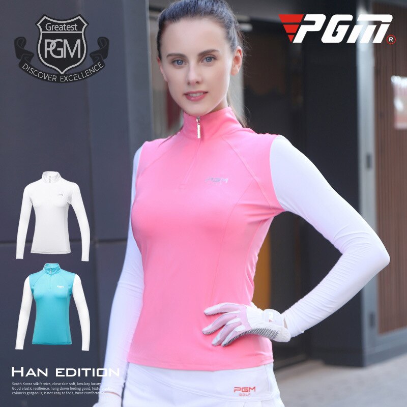 Pgm Women Golf Shirts Summer Sunscreen Long Sleeve... – Grandado