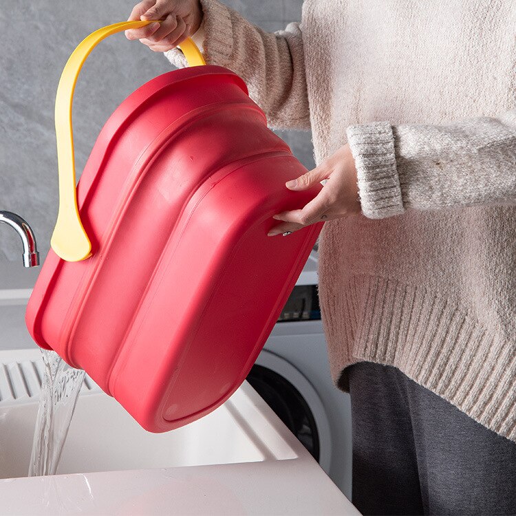Foldable Mop Bucket Red Household Easy Hanging Han... – Grandado
