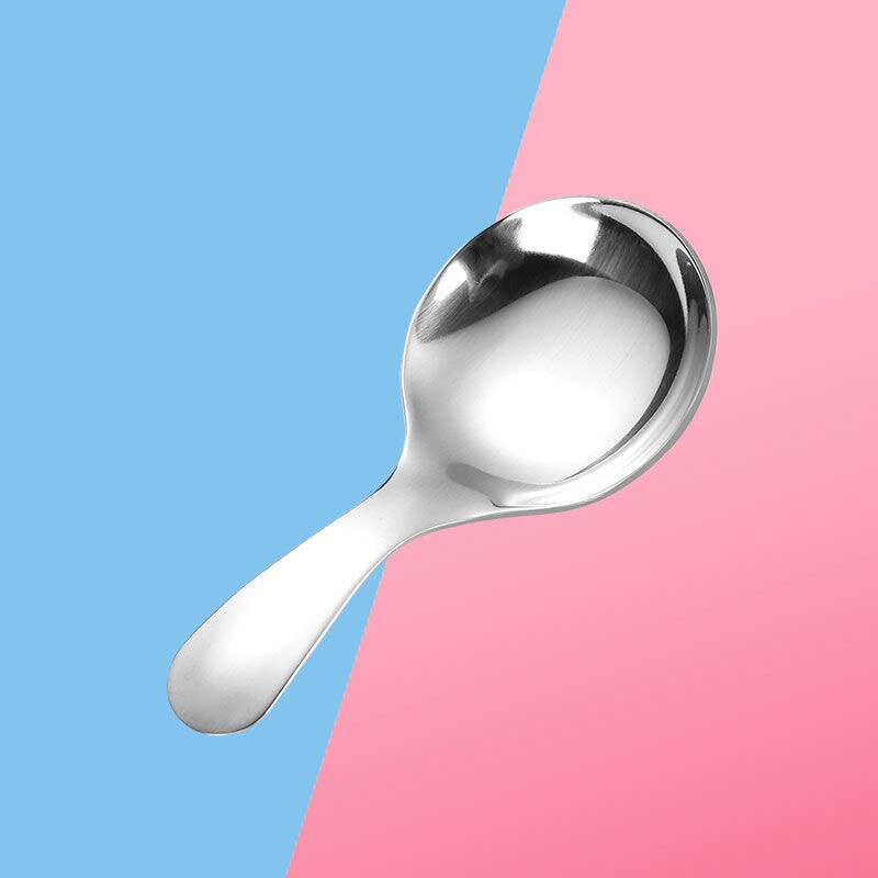 304 stainless steel spade spoon mini short handle ... – Vicedeal