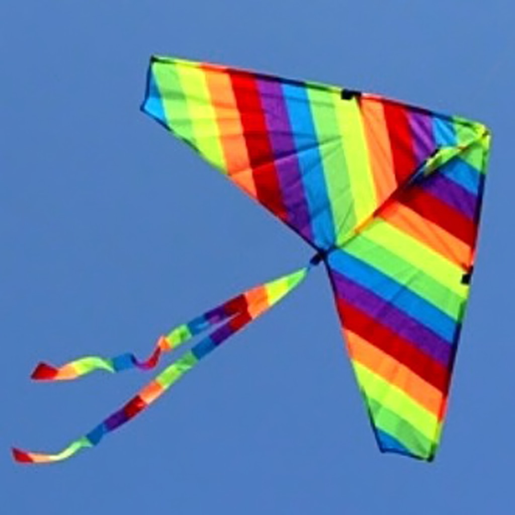 Rainbow Triangle Kites Windsock Outdoor Kids Game ... – Vicedeal