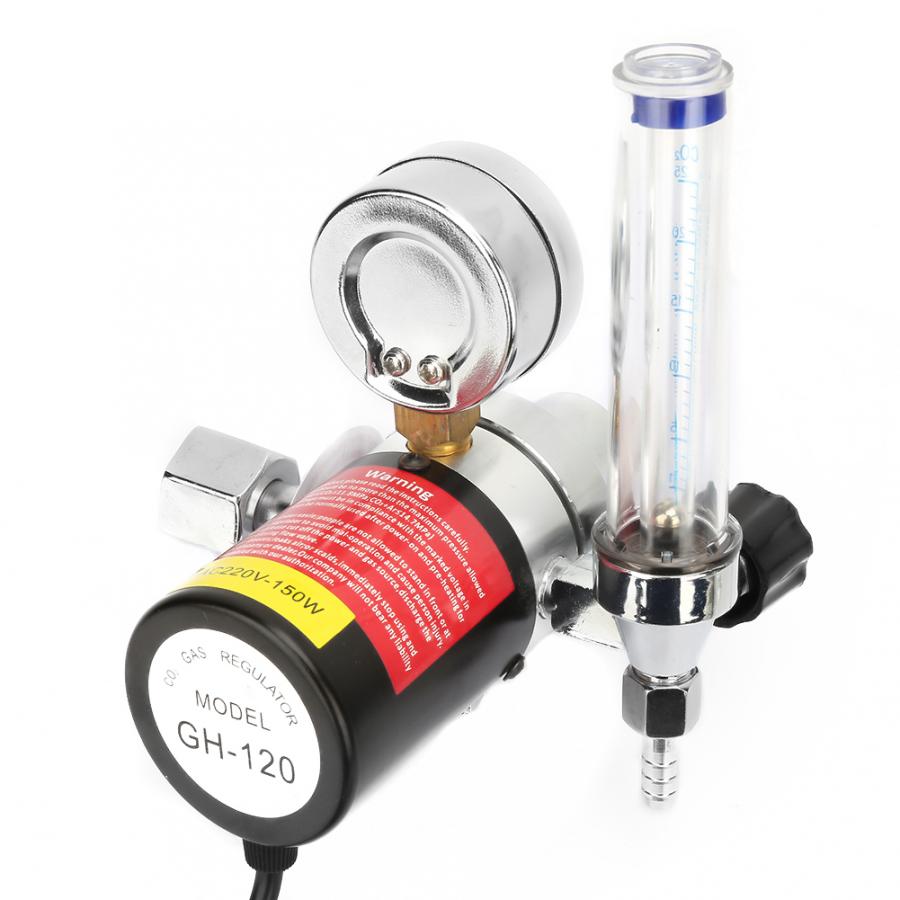 220V CO2 Gas Regulator CO2 MAG Flow Meter Welder W... – Vicedeal