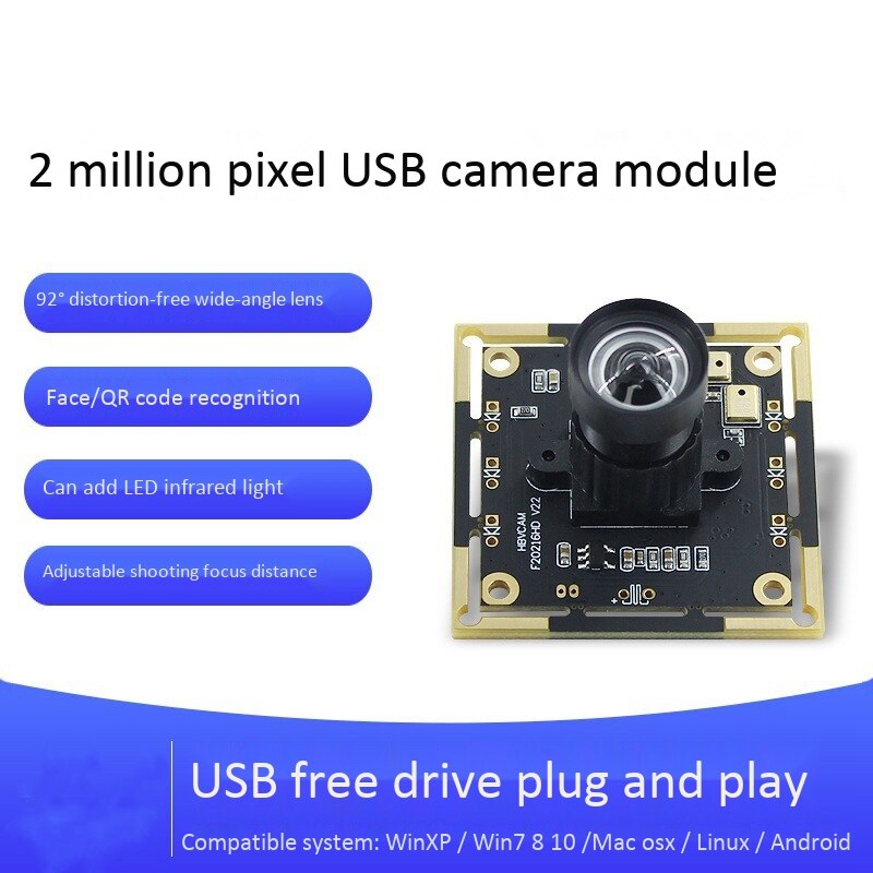 2MP Camera Module Free Driver USB2.0 1080P Wide An... – Grandado