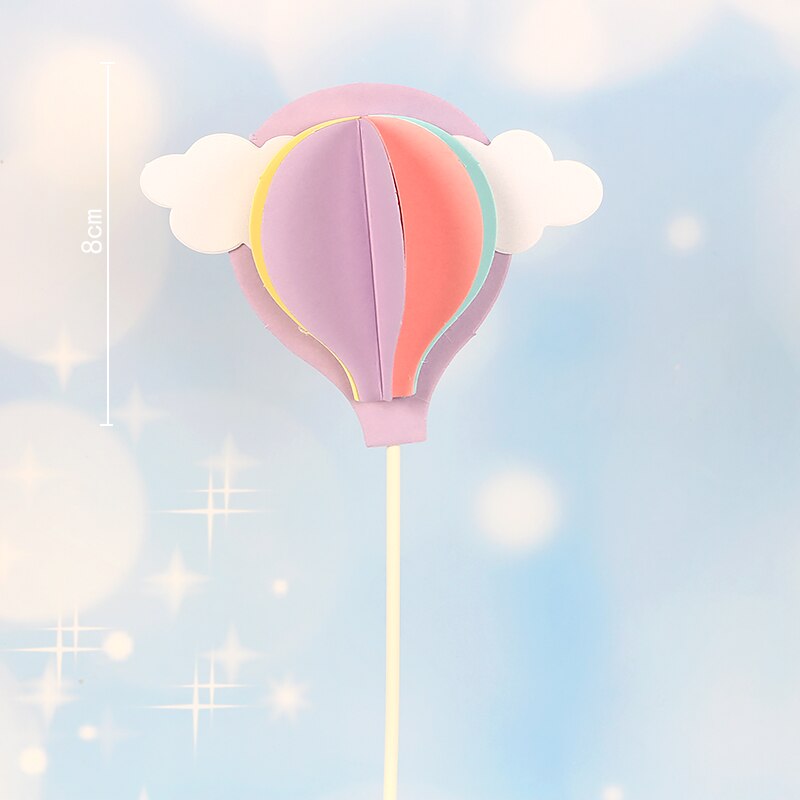 Kleur Cloud Air Ballon Cake Topper Kids Birthday C... – Grandado