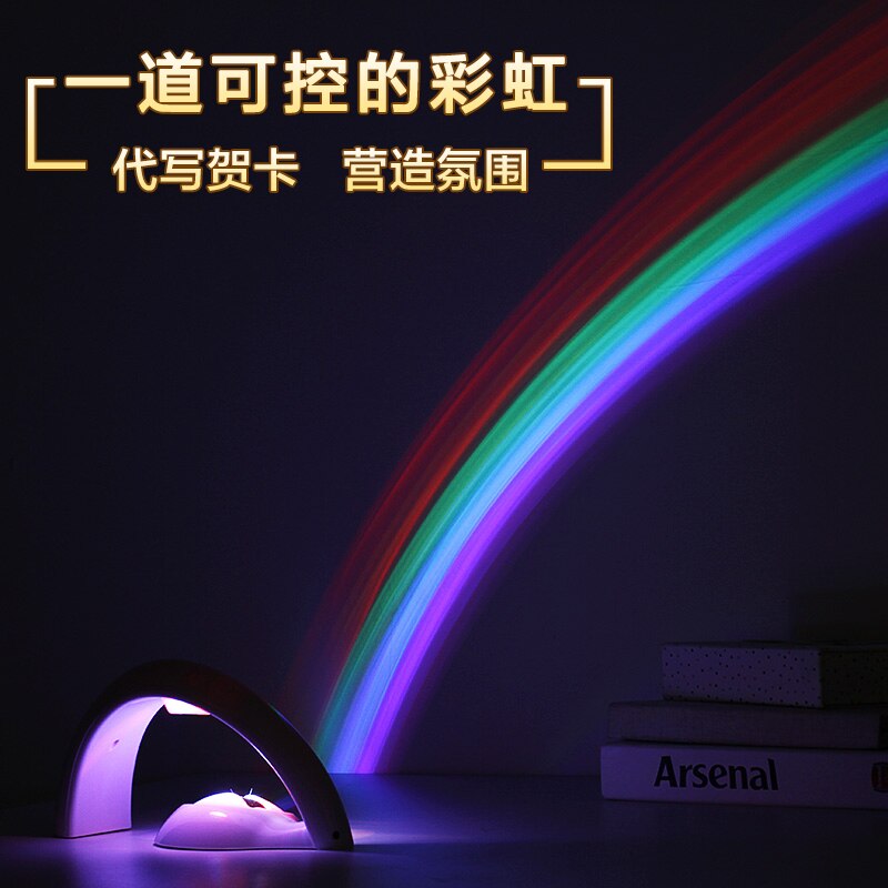 Lucky Rainbow Projector Night Lights Bedside Sleep... – Grandado