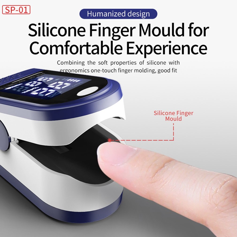 Pulse Oximeter Fingertip Portable Blood Oxygen Sat... – Grandado