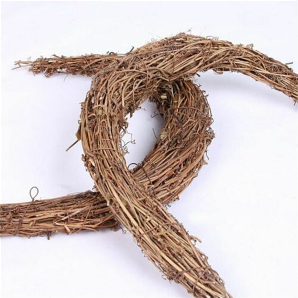 Artificial Rattan Wreath DIY Moon Shape Garland Do... – Grandado