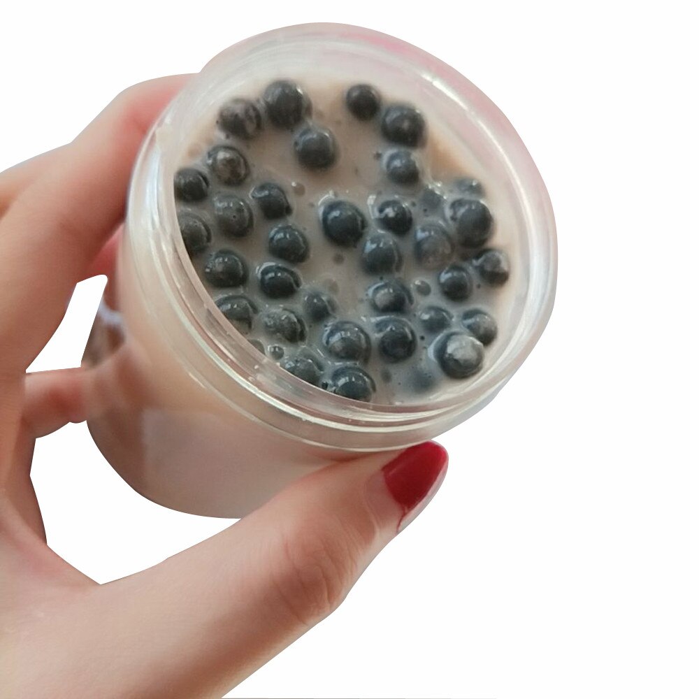 Bubble Tea Slime Fluffy Milk Tea Black Beans Mixin... – Grandado