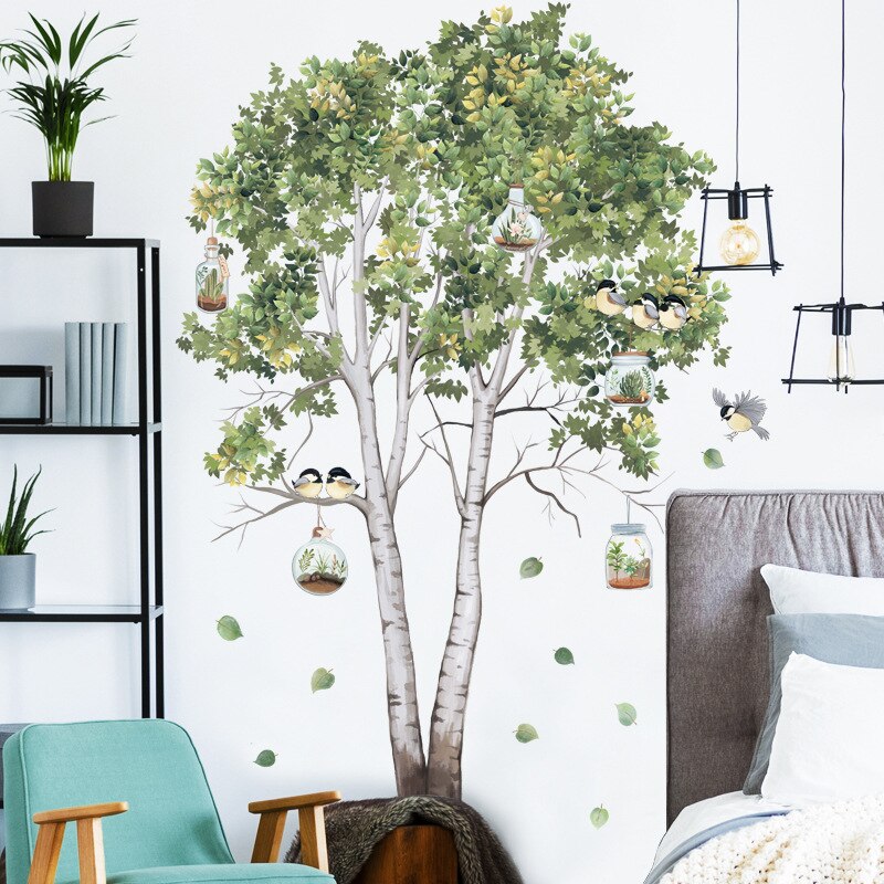 Pegatinas de pared de abedul y árbol grande para d... – Grandado