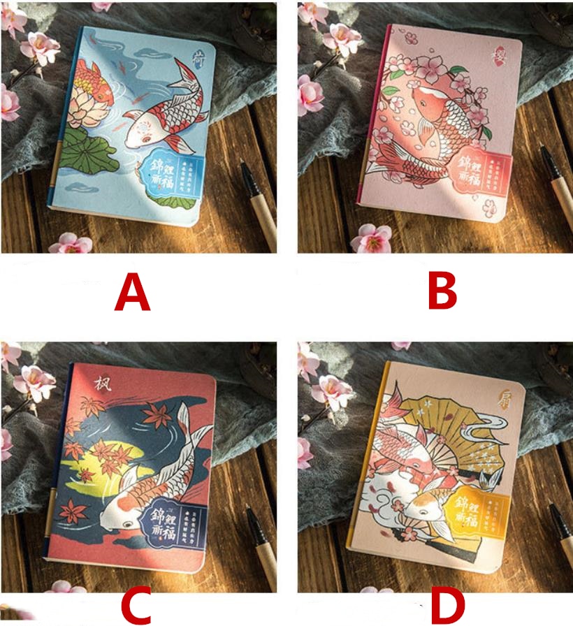 "Koi Fish" Cute Monthly Planner Agenda Study Noteb... – Vicedeal