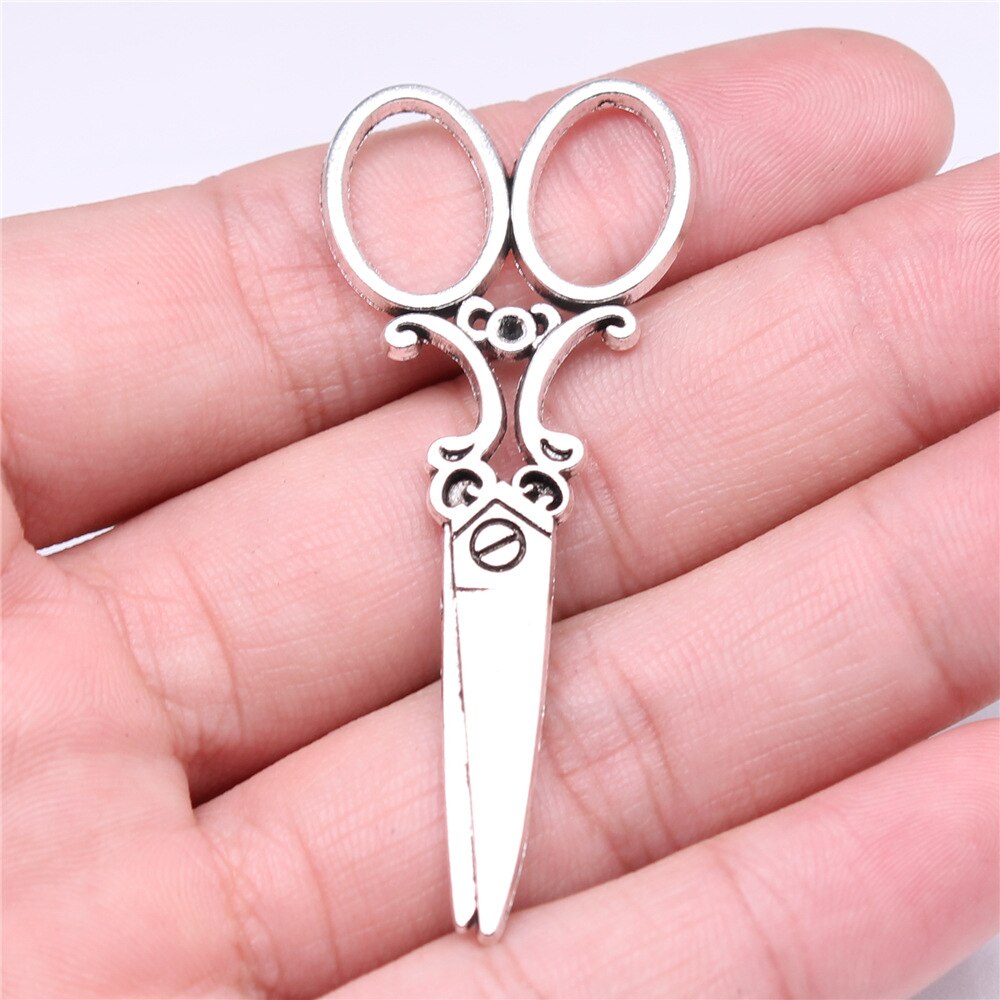 20pcs Scissors Charms Tibetan Silver Color Pendant... – Grandado