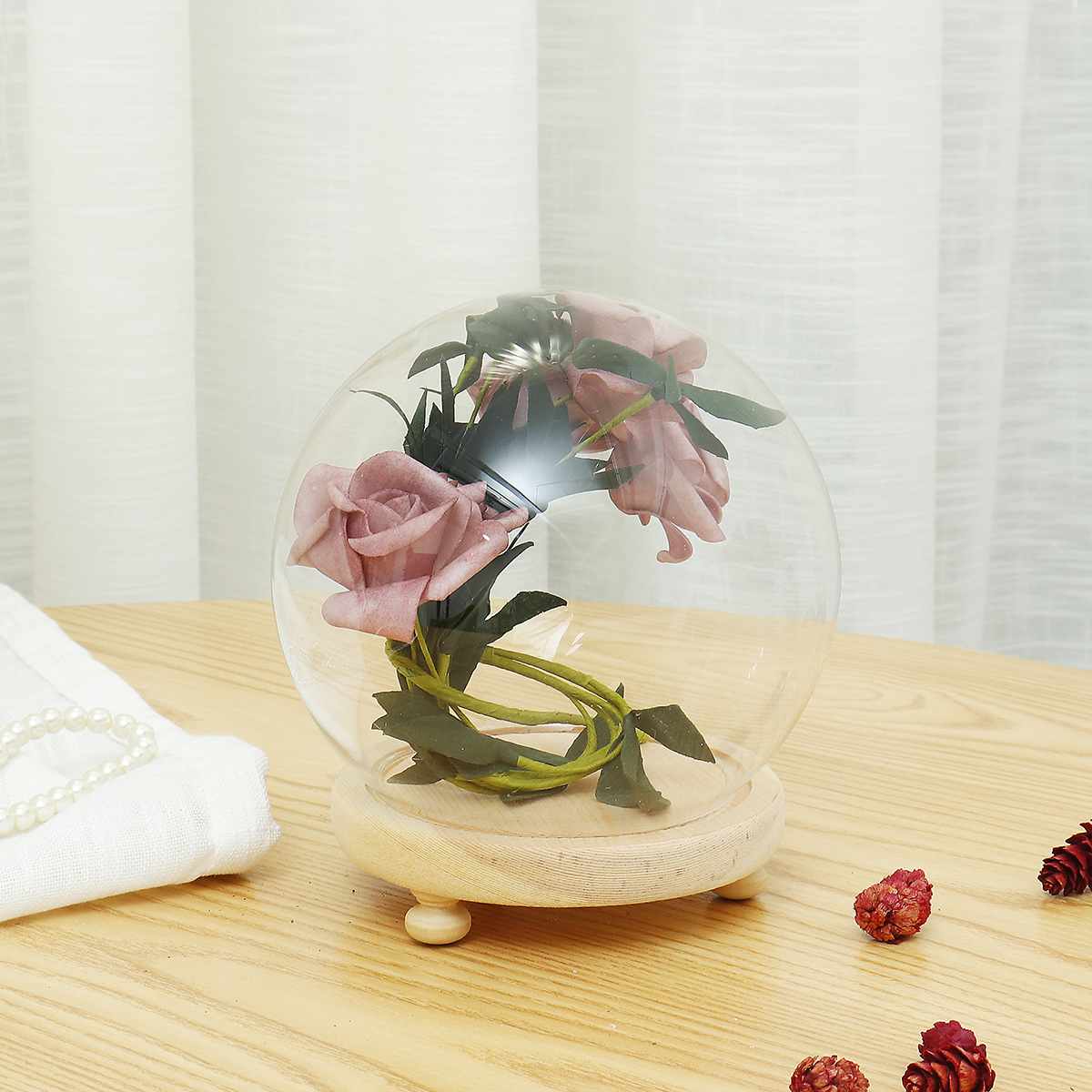Glass Globe Display Dome Cover Cloche Bell Jar Imm... – Vicedeal
