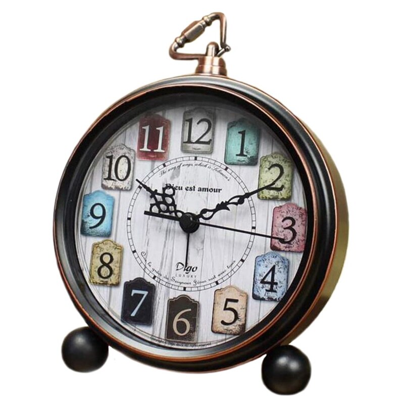 Digo Retro Alarm Clock Battery Silent Non-Ticking ... – Grandado