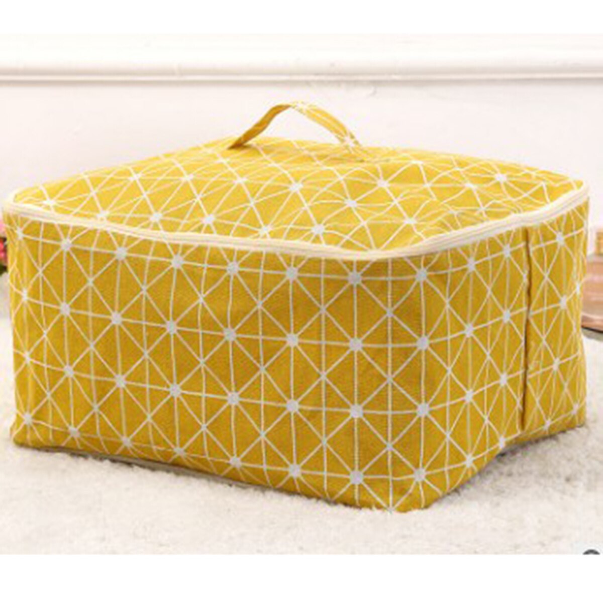 Cotton Linen Portable Quilt Storage Bags Luggage B... – Grandado