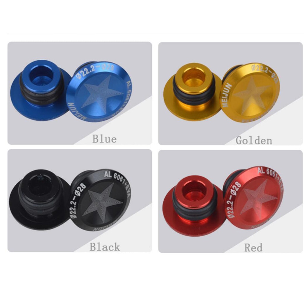 2 Pack Fiets Stuur End Caps Voor Mountainbike Race... – Grandado