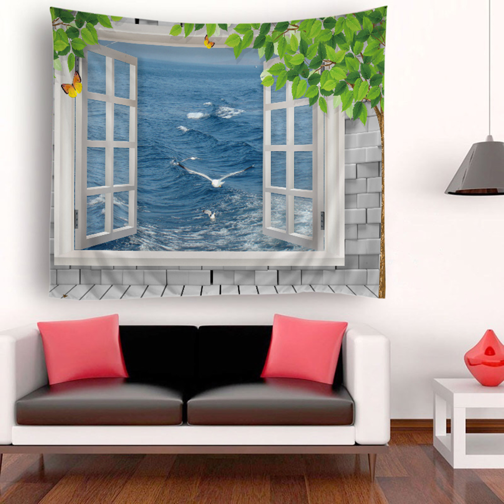 Sailboat Tapestry Wall Hanging Scenery Tapestries ... – Grandado