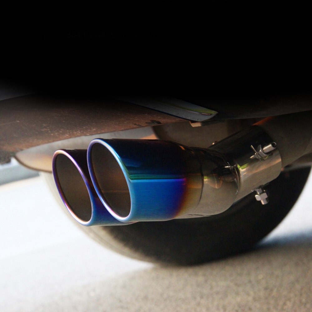 1pcs Exhaust pipe 1x 1* Blue Car Auto Muffler Tip ... – Vicedeal