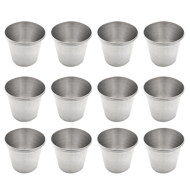 12 Pcs Liquor Cup Rvs Shot Cups Draagbare Drinken ... – Grandado
