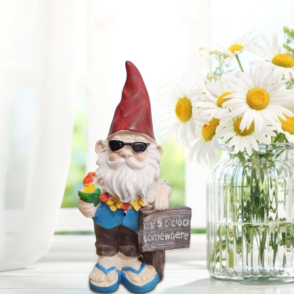 Gnometastic Garden Dwarf Statue Wizard Interesting... – Grandado
