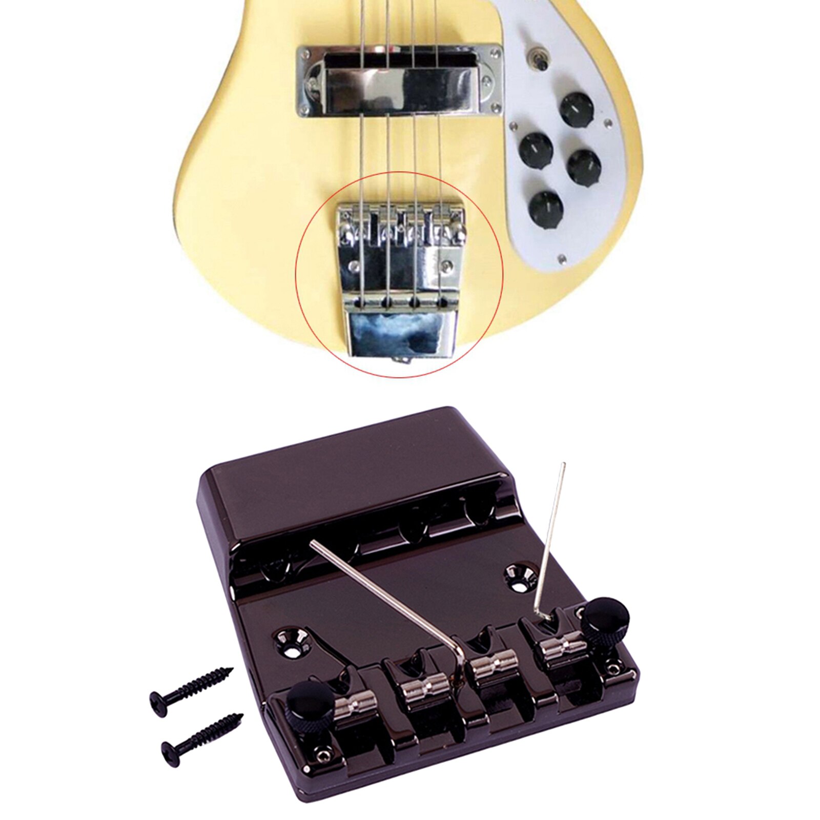 4-string Guitar Bridge, Durable Guitar Bridge Repl... – Grandado
