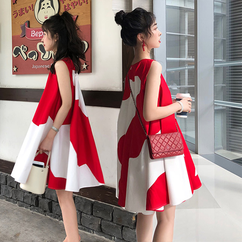 Spot pregnant women dress in the summer long round... – Grandado