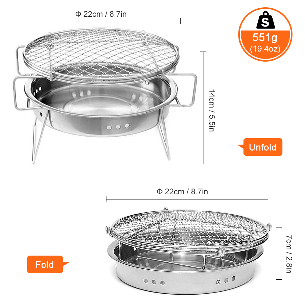 Outdoor Rvs Grill Draagbare Barbecue Rooster Vouwe... – Vicedeal