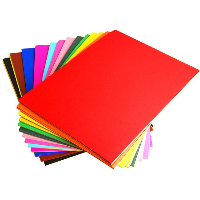 160GSM 50Sheets Hard Color Cardboard Thick Handmad... – Vicedeal