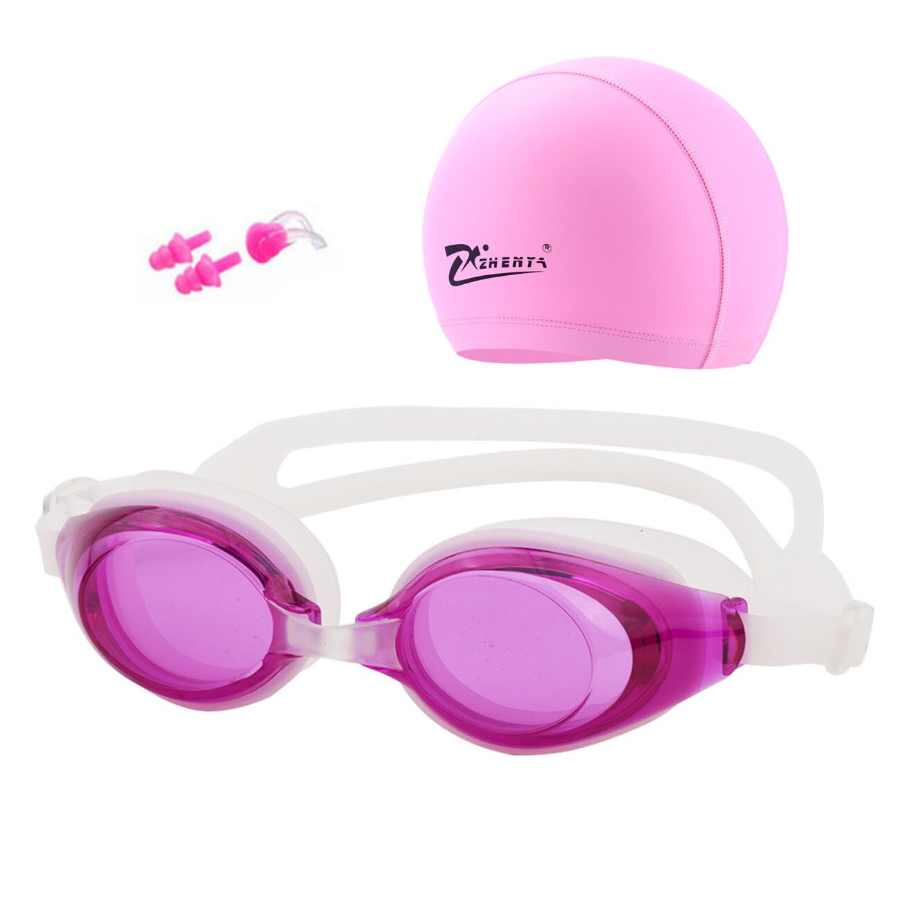Swim Cap Swimming Glasses Anti-fog Waterproof Swim... – Vicedeal