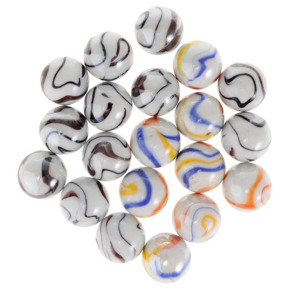 1 Inch Small Whit Glass Marbles, Pack of 50, Kids ... – Vicedeal