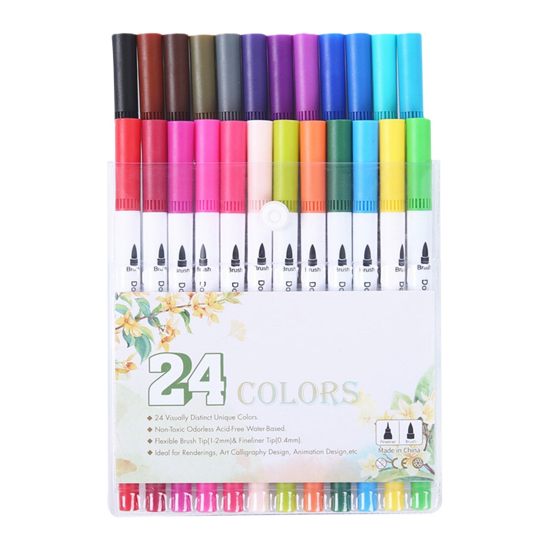 24/36/48/60/80/100 Colors Art Markers Dual Brush M... – Grandado