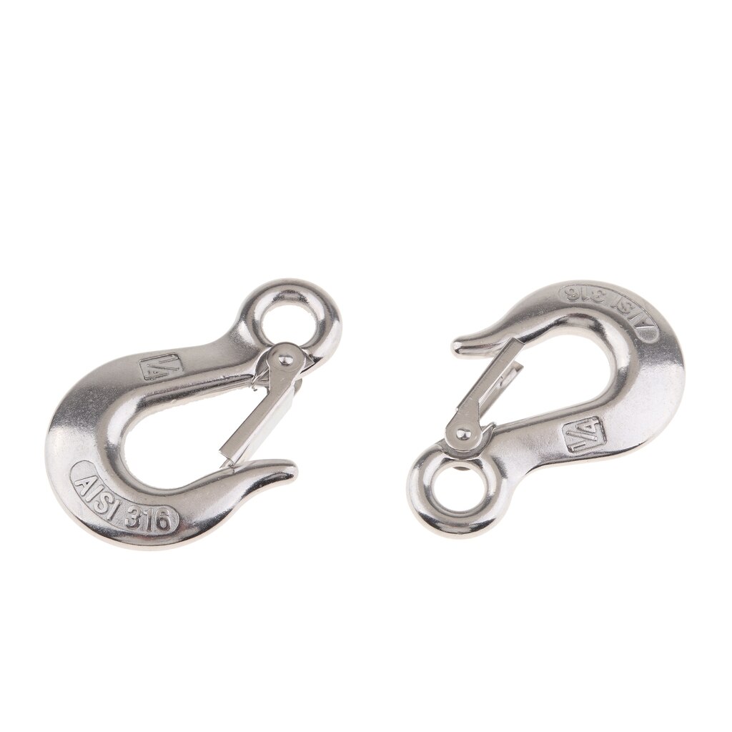 1 Pair Stainless Steel Winch Clevis Carabiner With... – Grandado