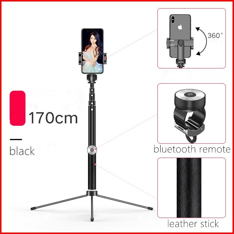 max to 1.7m aluminum bluetooth remote selfie stick... – Vicedeal