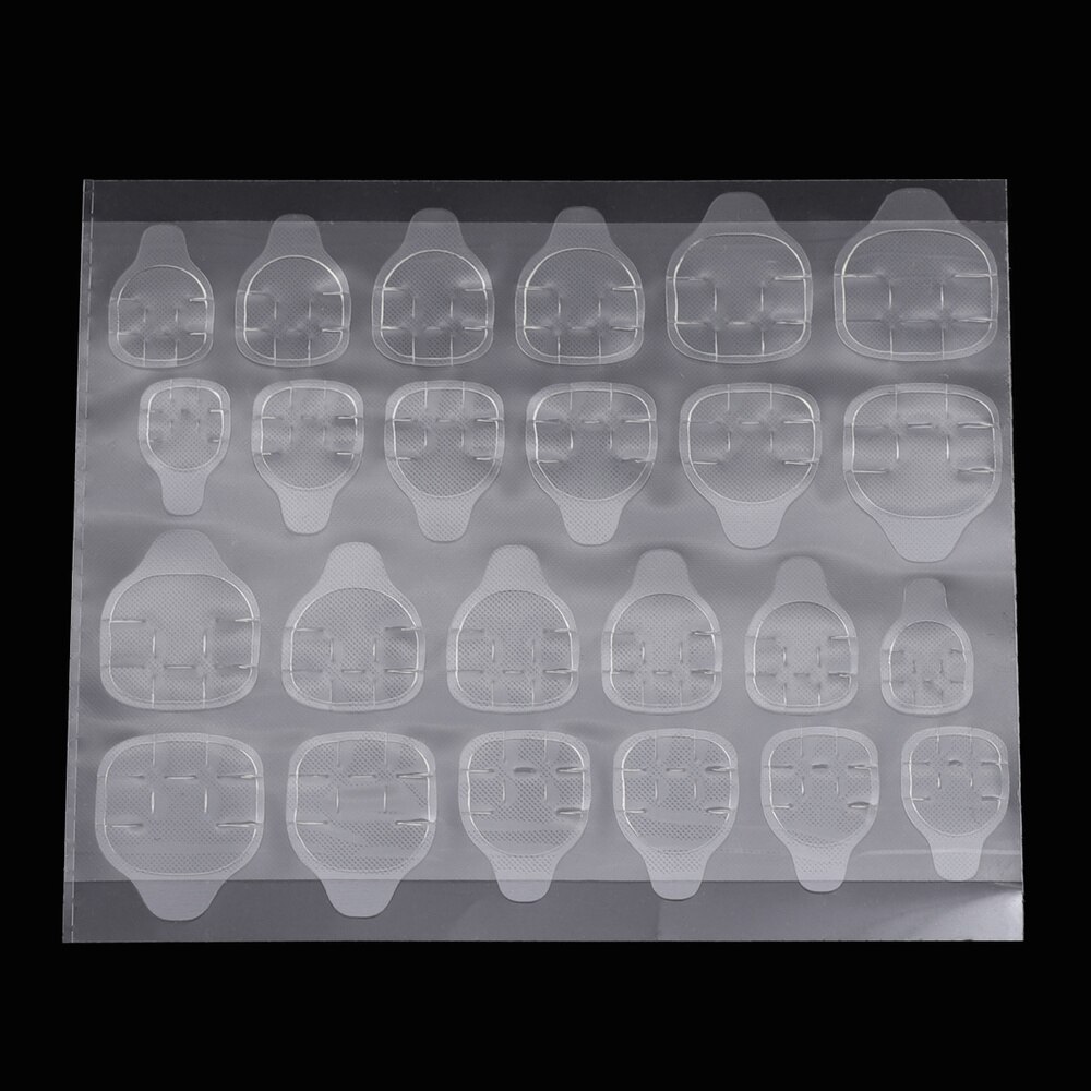 20 Sheets Nail Art Lijm Sticker Dubbelzijdig Valse... – Vicedeal