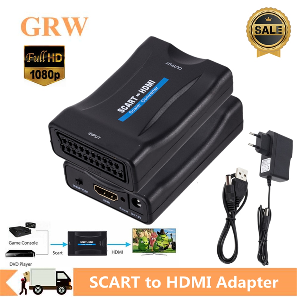 Grwibeou 1080P SCART To HDMI Video Audio Upscale C... – Vicedeal