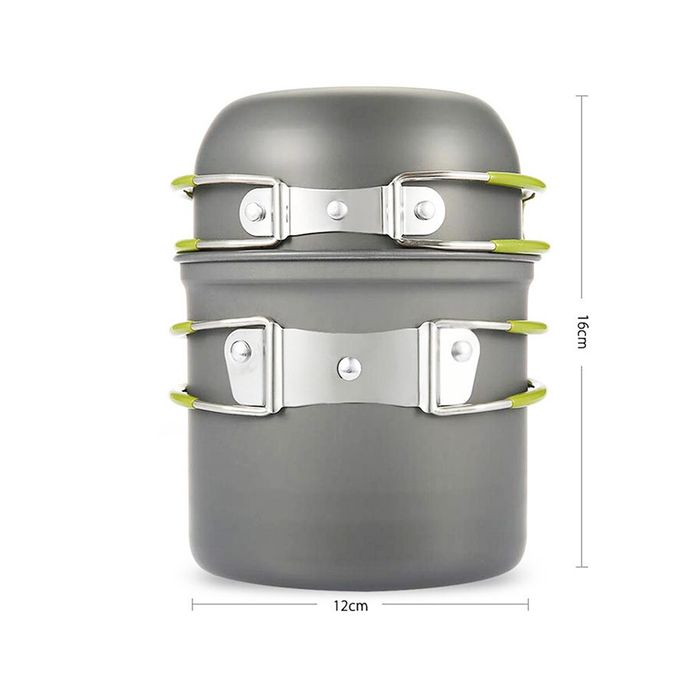 Travel Camping cookware kit cooking set Ultralight... – Grandado