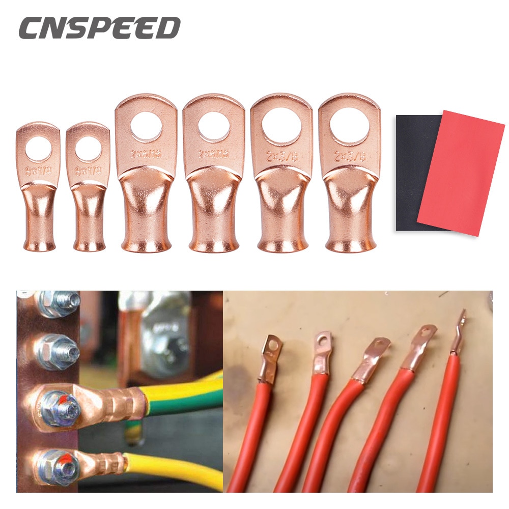 2 Stuks = 1Lot Rood Koper Lugs Ring Batterij Gesol... – Vicedeal