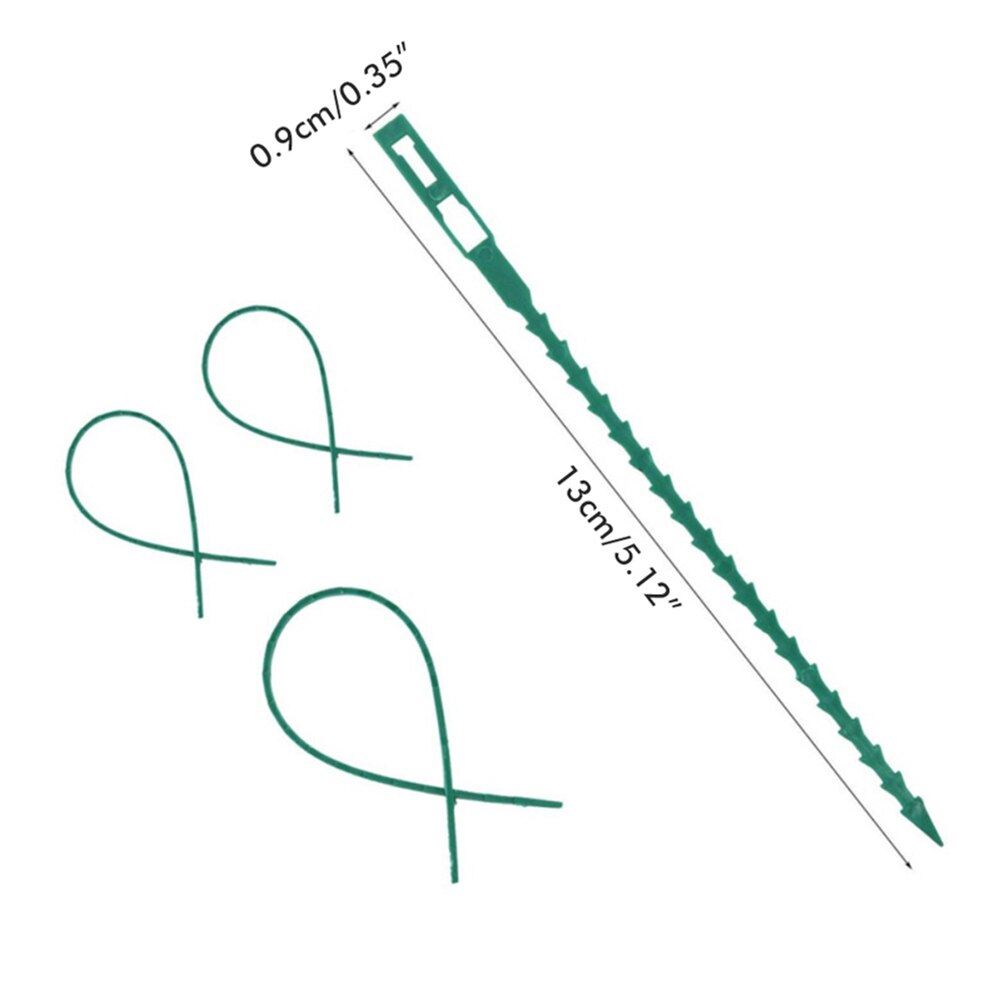50/100PCS 13CM Green Garden Cable Ties Adjustable ... – Grandado