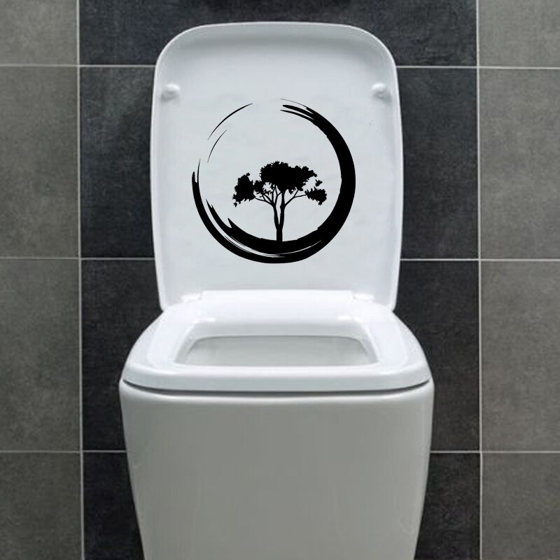 Tree Circle Enso Zen Buddhism Bathroom Wall Sticke... – Vicedeal