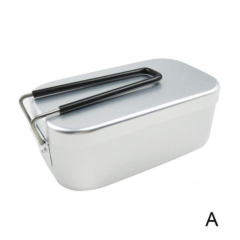 1pcs Aluminum Lunch Box With Handle Rectangular Pi... – Grandado