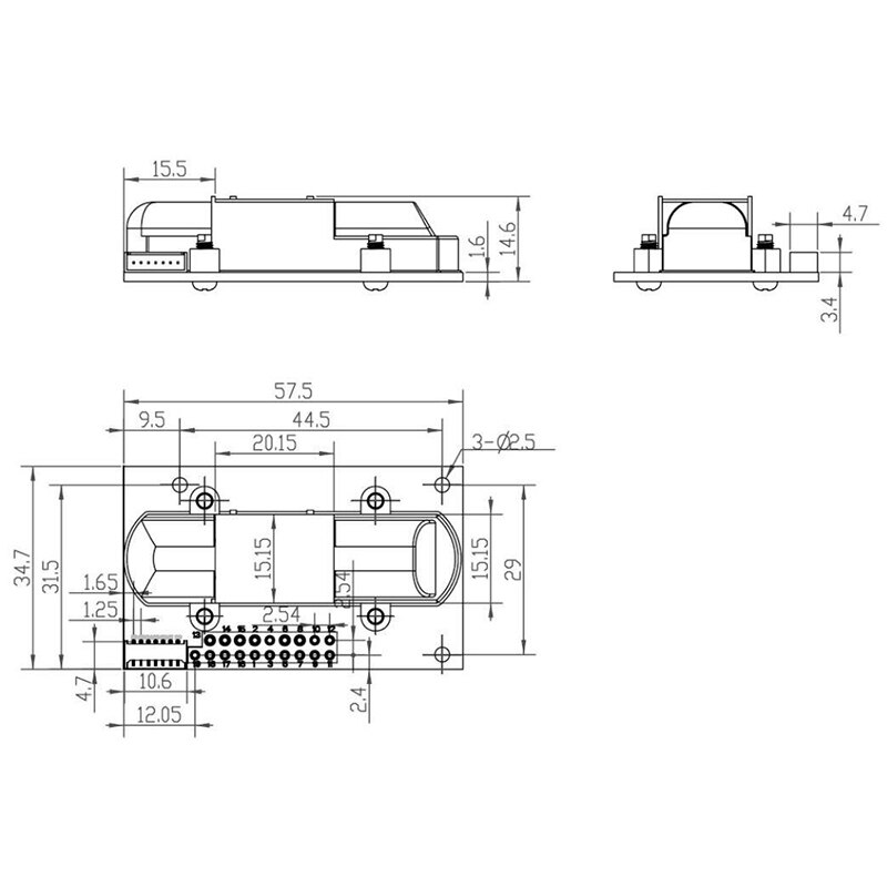 NDIR CO2 SENSOR MH-Z14A Infrared Carbon Dioxide Se... – Vicedeal