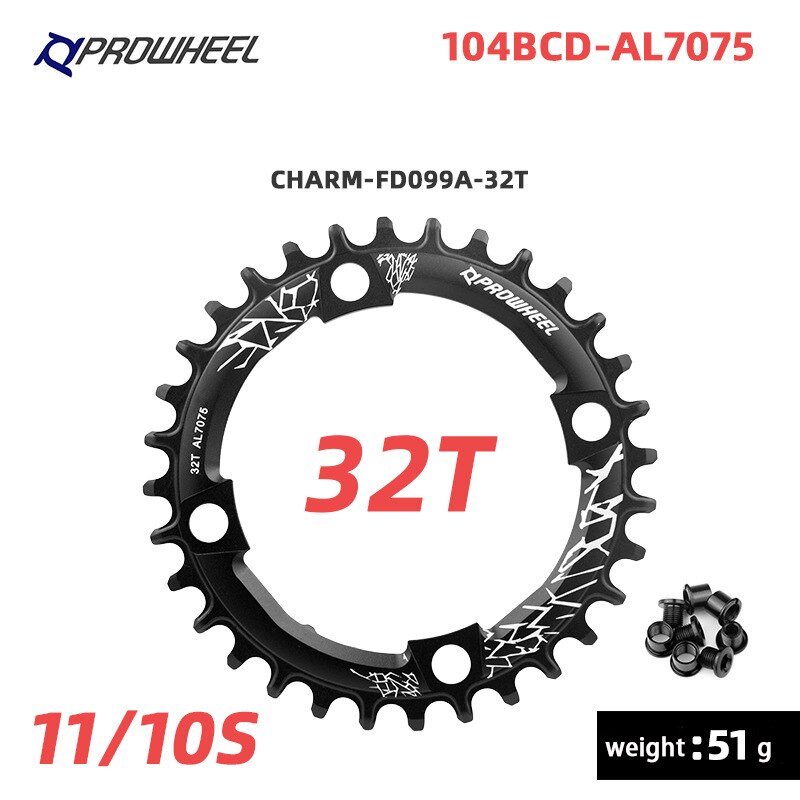 PROWHEEL Mountain Bike Round Narrow Wide Chainring... – Grandado