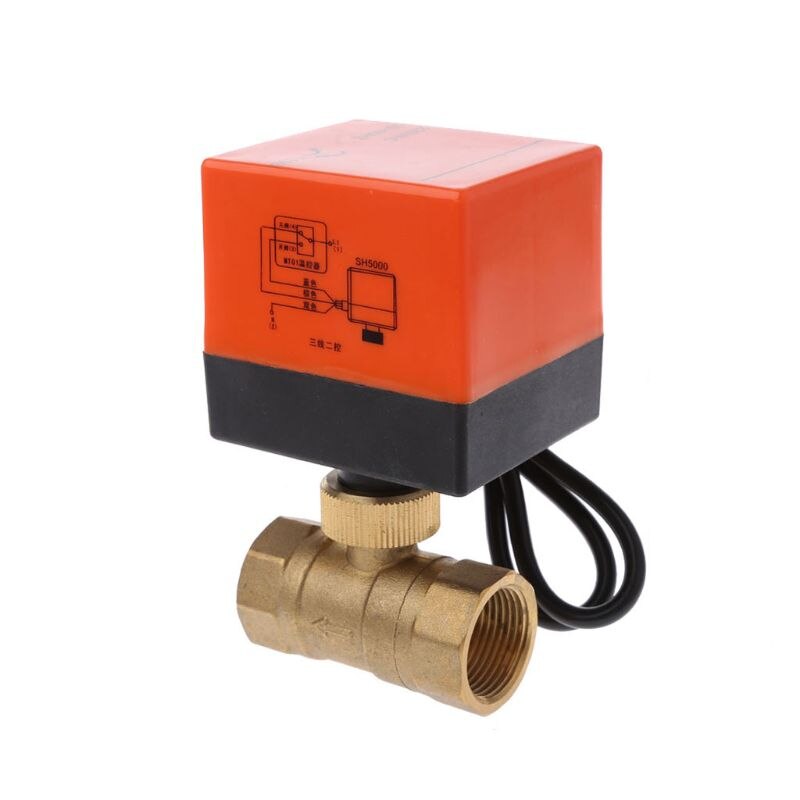 Electric Motorized Brass Ball Valve DN25 AC 220V 2... – Grandado