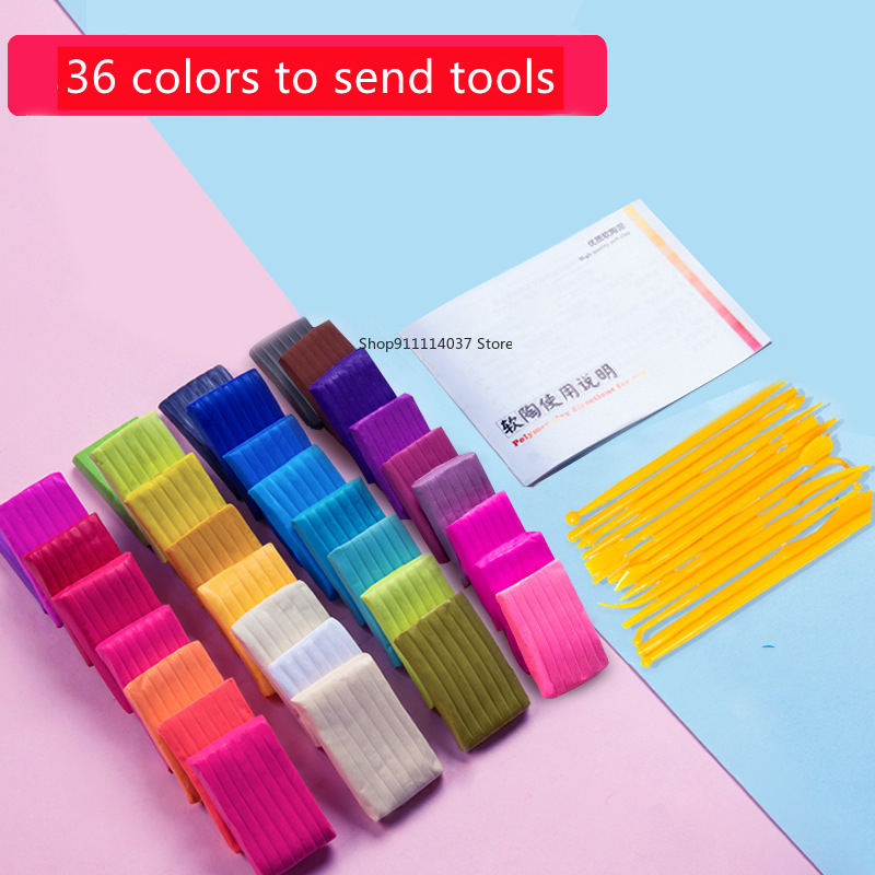 24/36 Colors Polymer Clay DIY Soft Clay Molding Cr... – Grandado