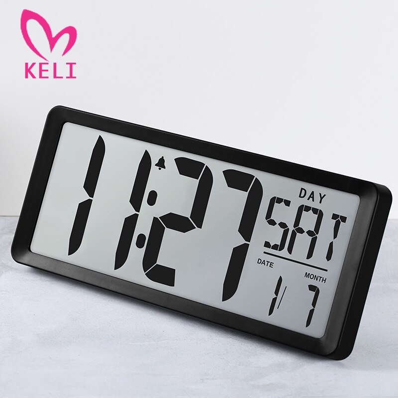 LED Digital Large Number Wall Clock Time Display A... – Vicedeal