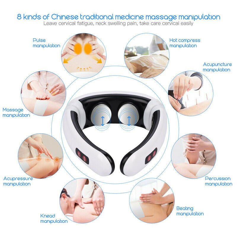 Pulse Back and Neck Massager Far Infrared Heating ... – Grandado