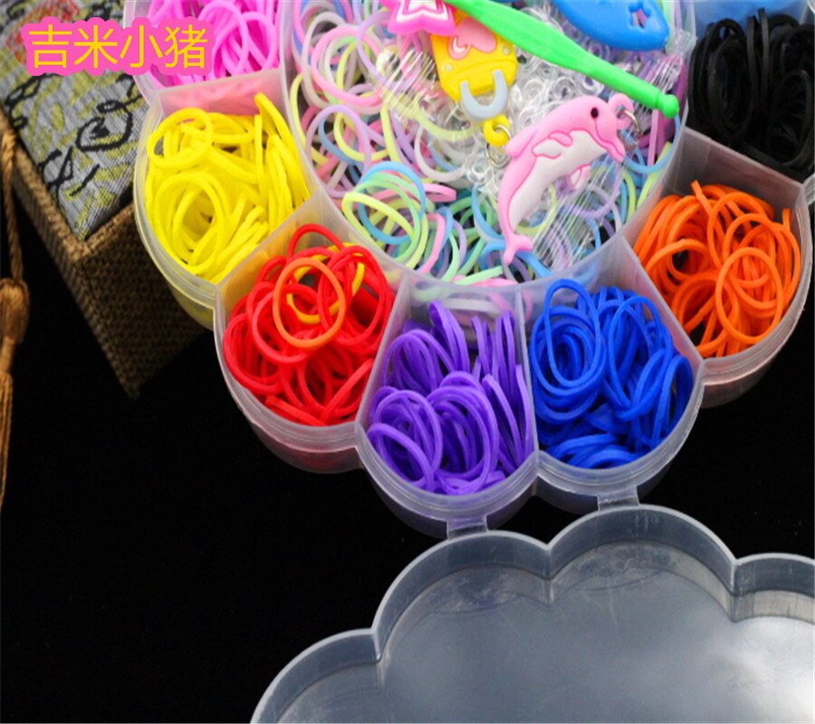 800pcs 12color Loom Bands Toys for Children Girl D... – Grandado