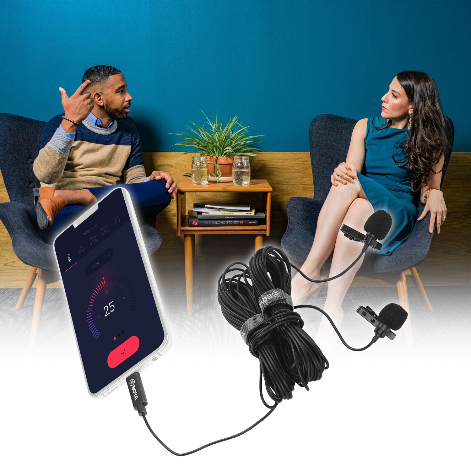 BOYA Mini Mikrofon Mic Omnidirektionale Dual Kopf ... – Grandado