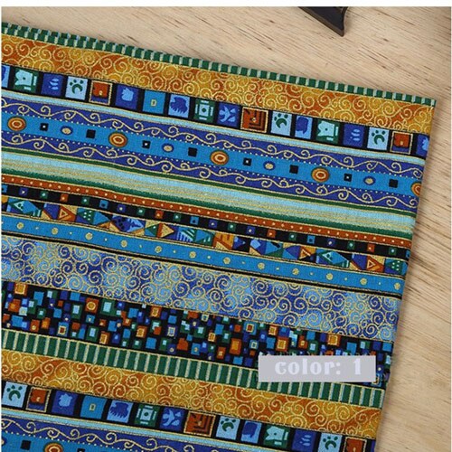Ethnic Print African Cotton Linen Fabric DIY Handm... – Grandado
