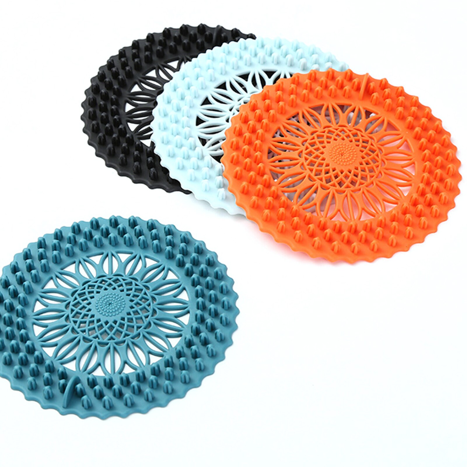 Hair Stopper Floor Drain Mat Silicone Shower Manho... – Grandado