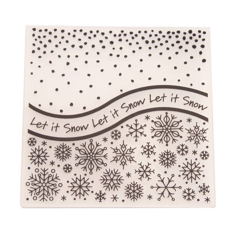 Snowflake Christmas Embossing Folders Birthday Pla Grandado
