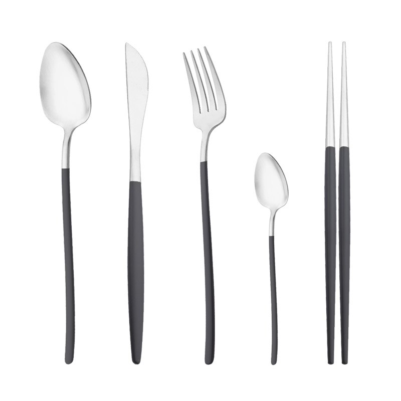 Goud Bestek Bestek Set Servies Servies Matte 304 R... – Vicedeal